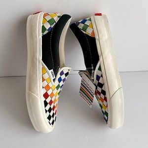 Vans | Shoes | New Vans Vault Pride Woven Checkered Leather Classic ...